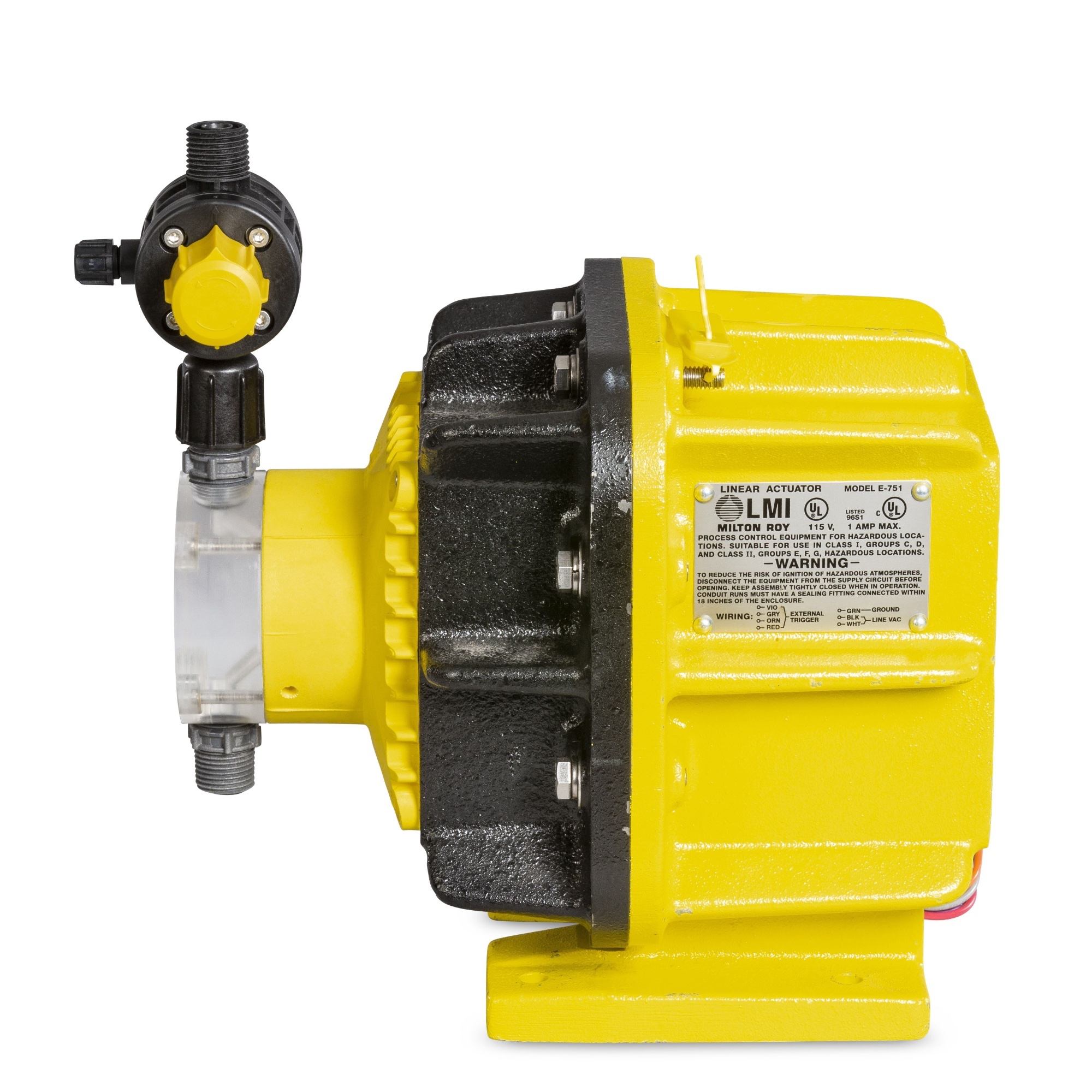 LMI :: E722-460SI | LMI Metering Pump - 4.0 GPH - 100 psi - Acrylic w/ MFV