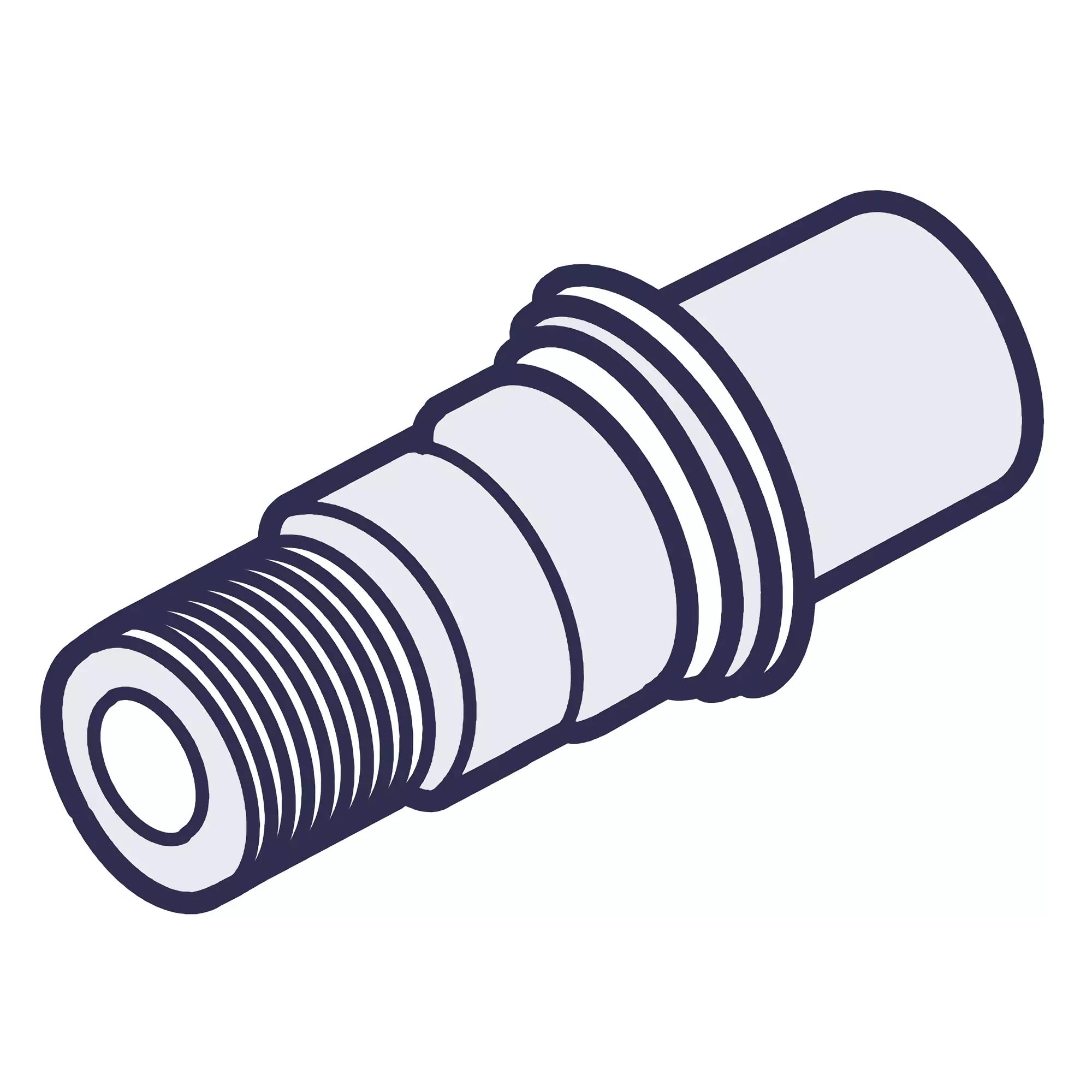 Walchem Pumps :: EH2379PP | ADAPTER - TUBE - FLEXCON - 1/4NPT - PP (STD ...