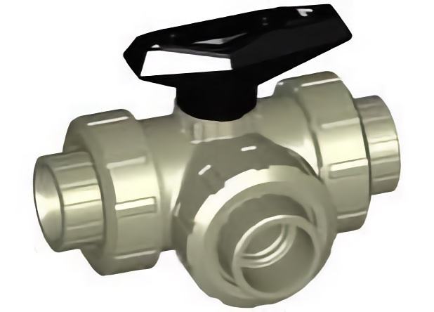 Georg Fischer :: 167.543.013 | 25 - 543 3-way Ball Valve Horizontal L ...