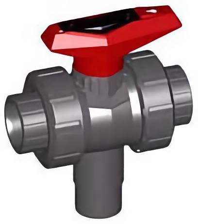 Georg Fischer :: 150.543.674 | 1 - 543 3-way Ball Valve Vertical L-Port ...