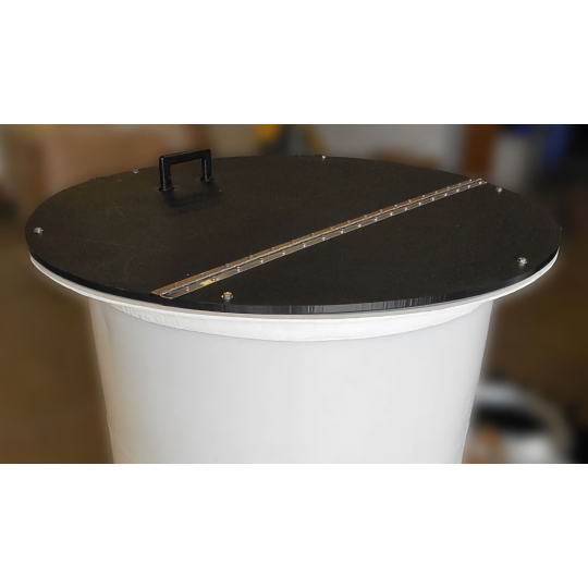 Peabody Engineering :: 02-33041 | Lid for Cone Bottom Tanks - 60° Slope 40 Gal - Hinged Bolted ...